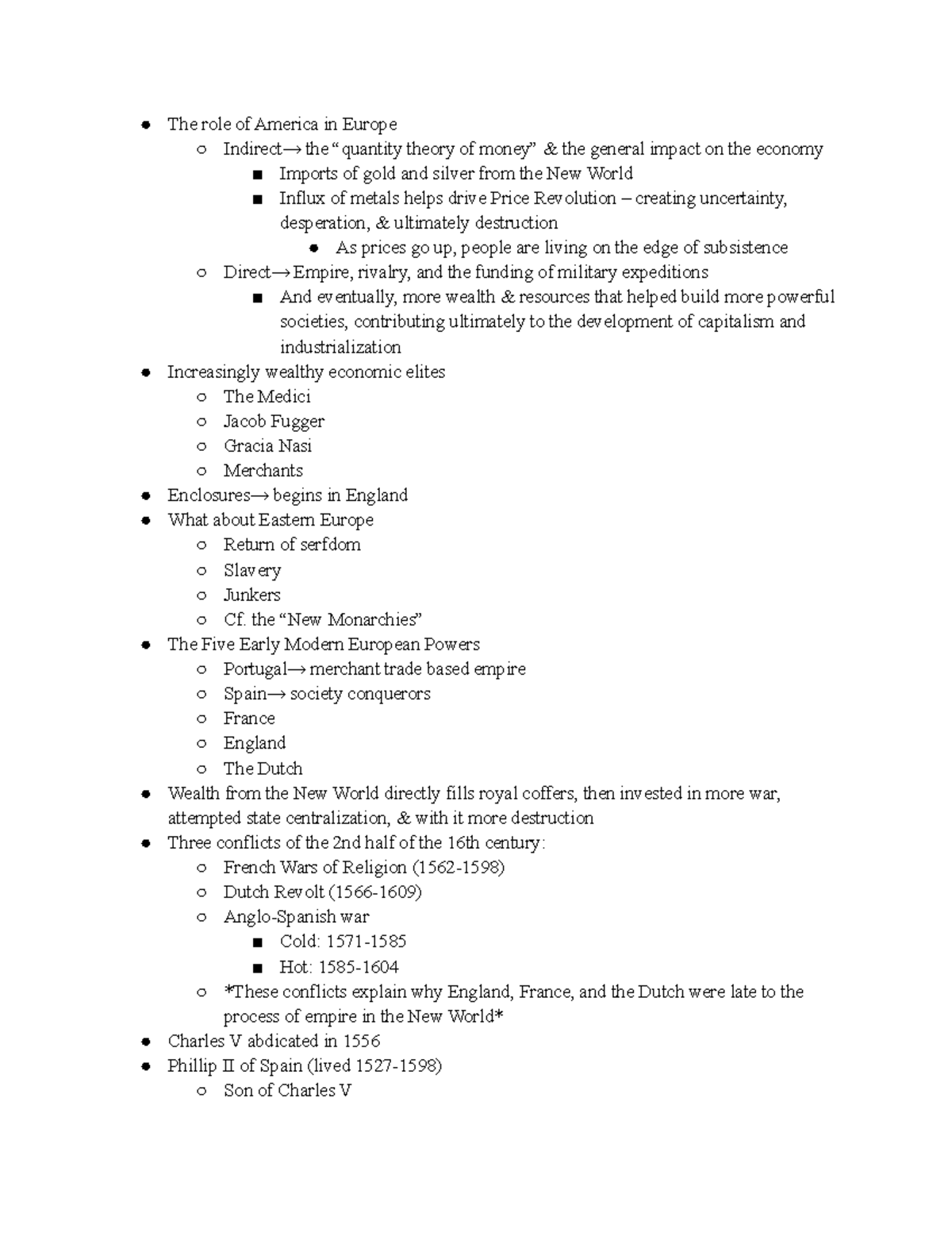 Lecture 16- Europe in the Wars of Religion, Part I - The role of ...