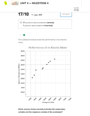 [Solved] For ten students a teacher records the following scores of two ...