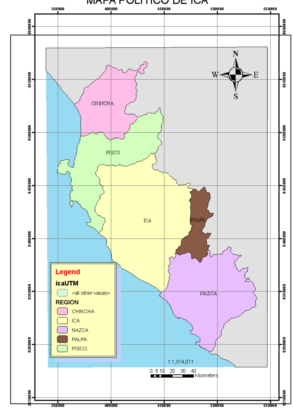 Mapa ICA UTM - datas - ####### ICA ####### NAZCA ####### PISCO ...