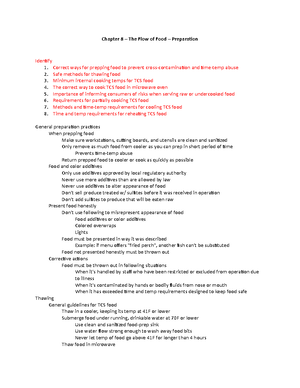 Chapter 4 - The Safe Food Handler - Chapter 4 - The Safe Food Handler ...