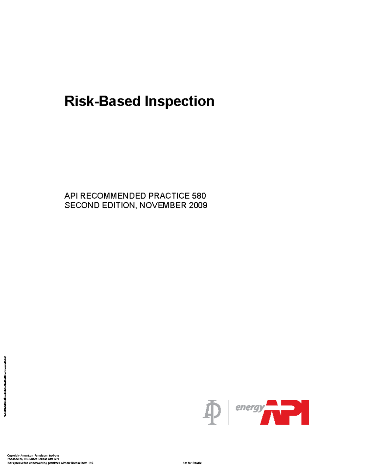 API 580 - Risk-Based-Inspection 2009 - Risk-Based Inspection API ...