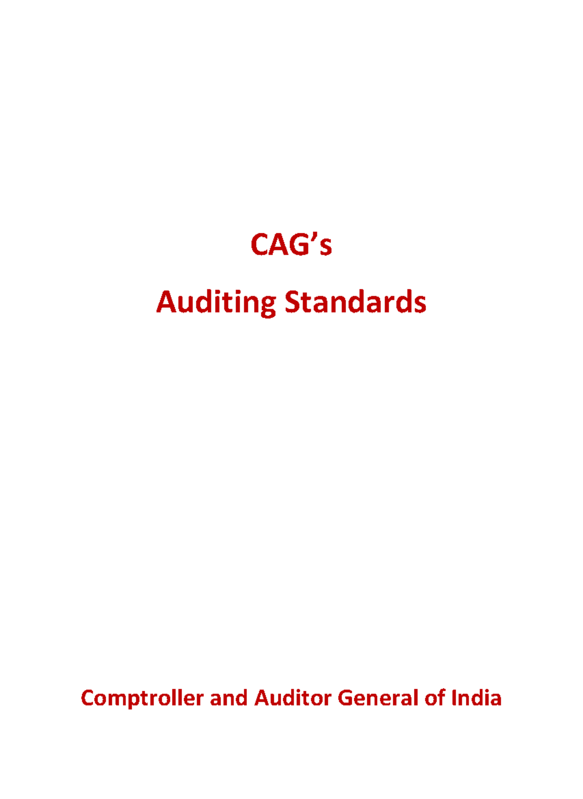1 CAG Auditing Standards 2017 - CAG’s Auditing Standards Comptroller ...