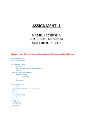 Lab Assignment vlan - Network Programming Laboratory (UCS413) Assignment: 7 Task 1: Learn about ...