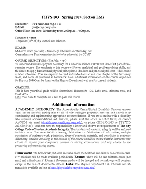 Phys 207 Lab 1 Report - PHYS 207 LAB 1 - Rishak Datta 2/8/ Physics Lab ...