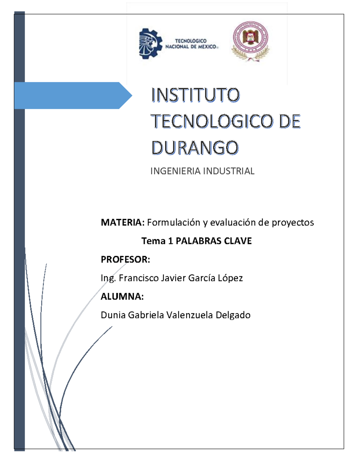 Palabras clave Valenzuela Dunia Gabriela - INGENIERIA INDUSTRIAL ...