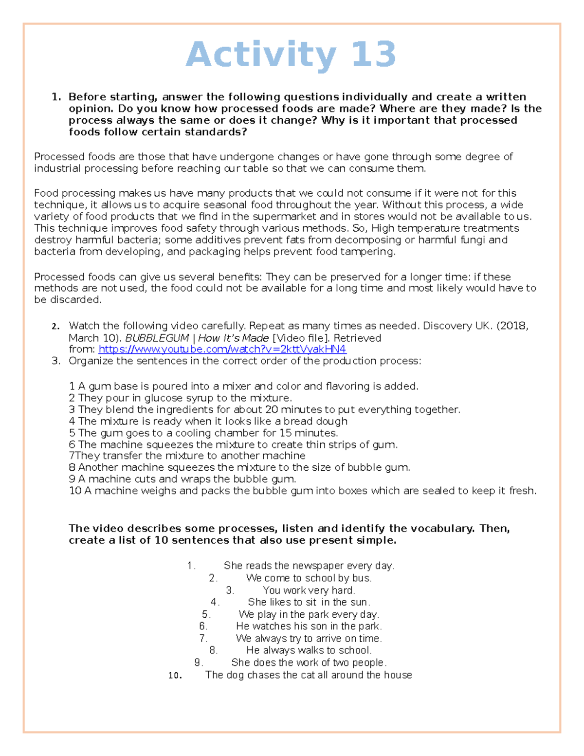 Activity 13 - Apuntes 13 - Activity 13 1. Before starting, answer the ...