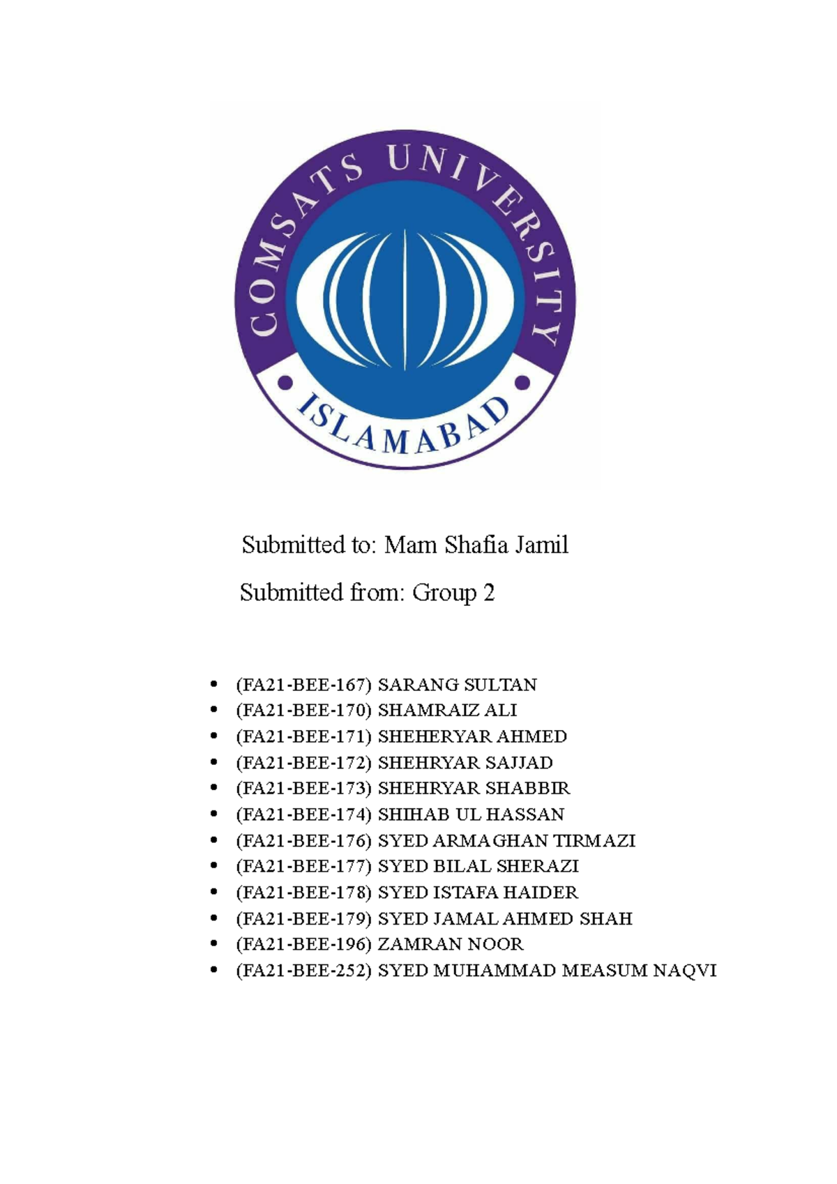 Surat fatihah as first surah of quran - Submitted to: Mam Shafia Jamil ...
