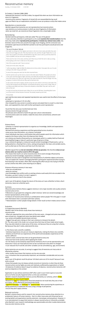 Explanation of LTM - a level psychology - Tulving (1972) made a ...