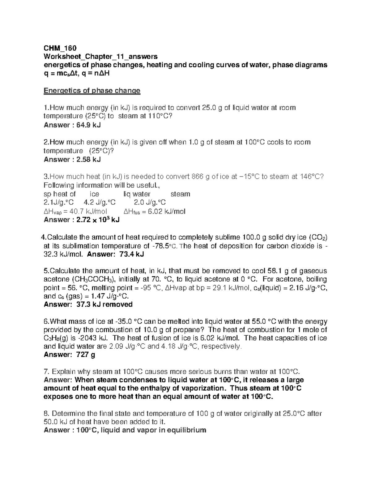 Worksheet Ch 11 answers - CHM_ Worksheet_Chapter_11_answers energetics ...