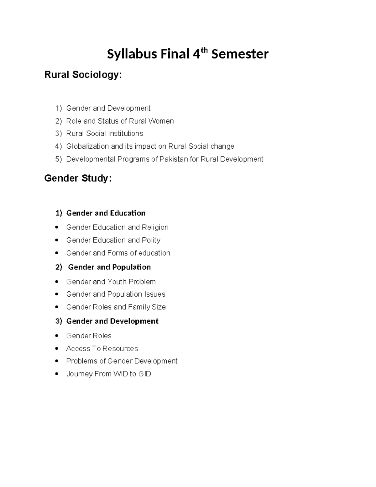 Syllabus Final 4th Semester - Syllabus Final 4 th Semester Rural ...