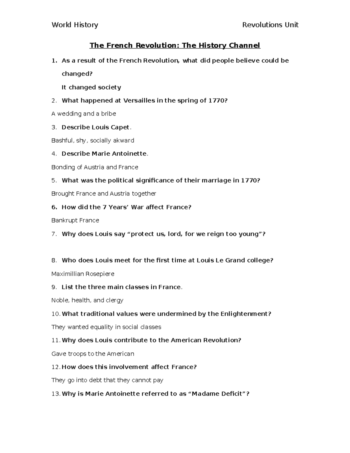 French Revolution Video 2016 - The French Revolution: The History ...