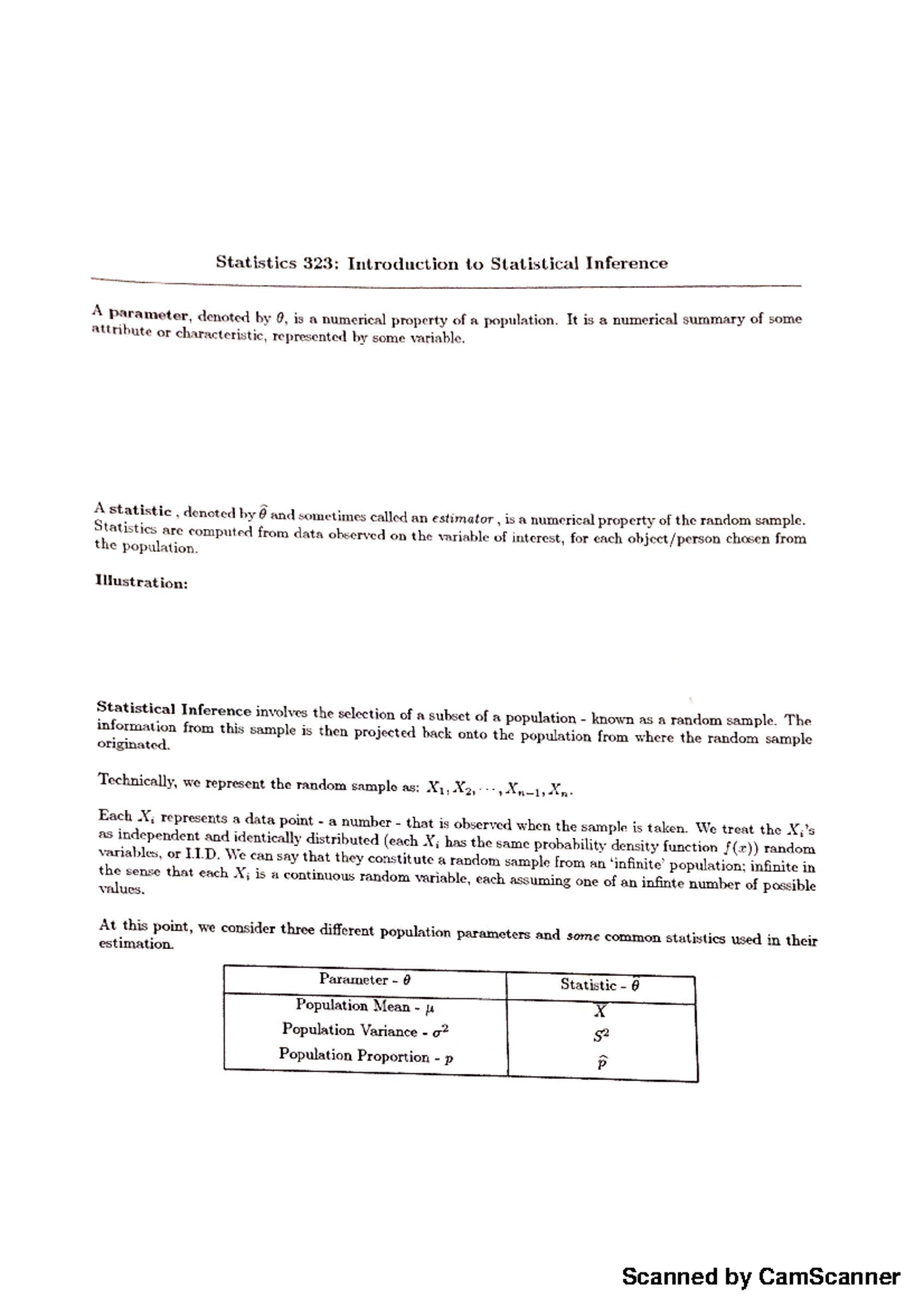 Section 2 Distribution of Statistics STAT 323 - Stats323 - Studocu