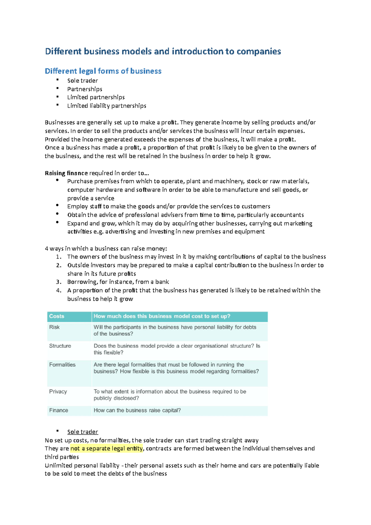 Introduction to companies - Different business models and introduction ...