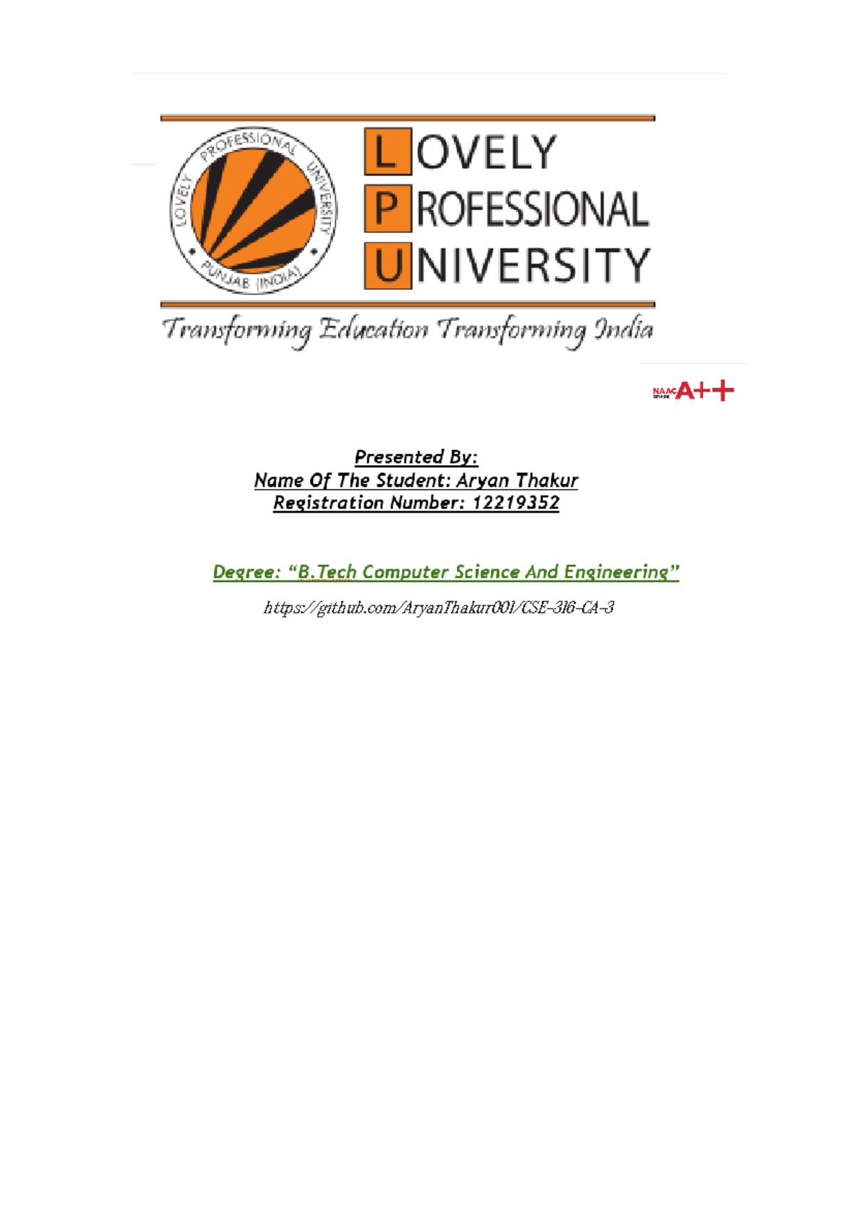 Aryan Thakur Cse316 - ca 3 - github/AryanThakur001/CSE-316-CA- Ques. Three students (a, b, c ...