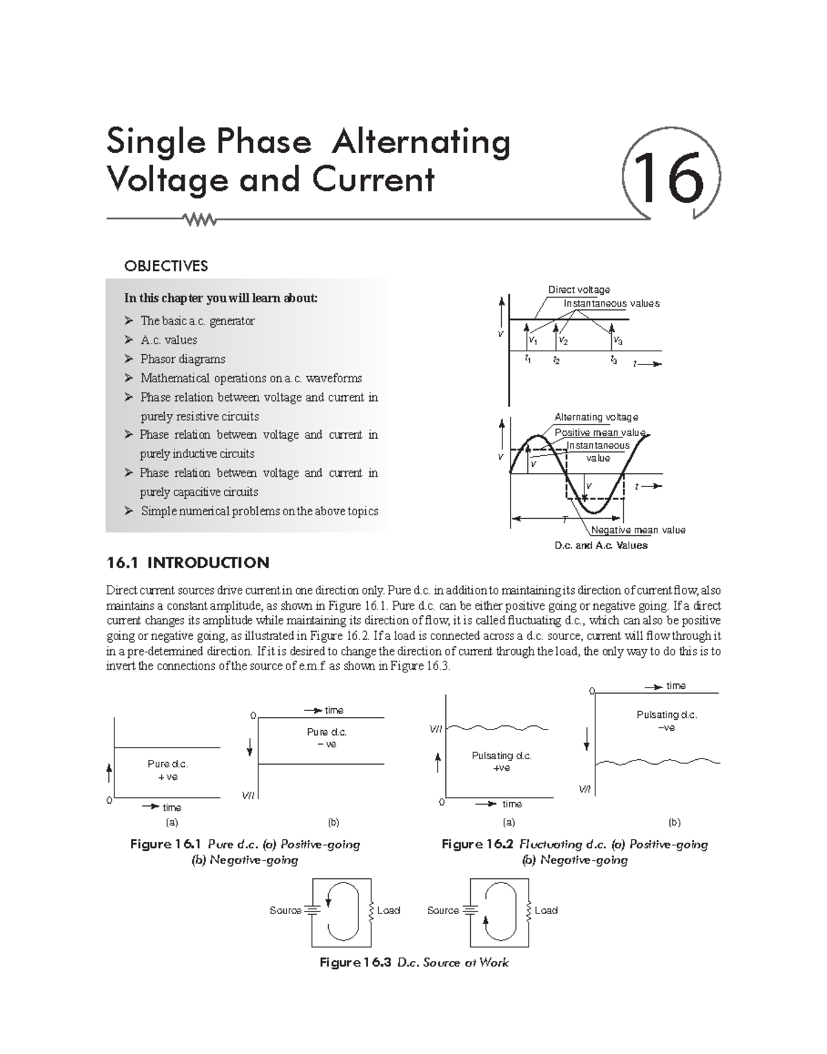 Module 16 - Notes - Single Phase Alternating Voltage and Current ...