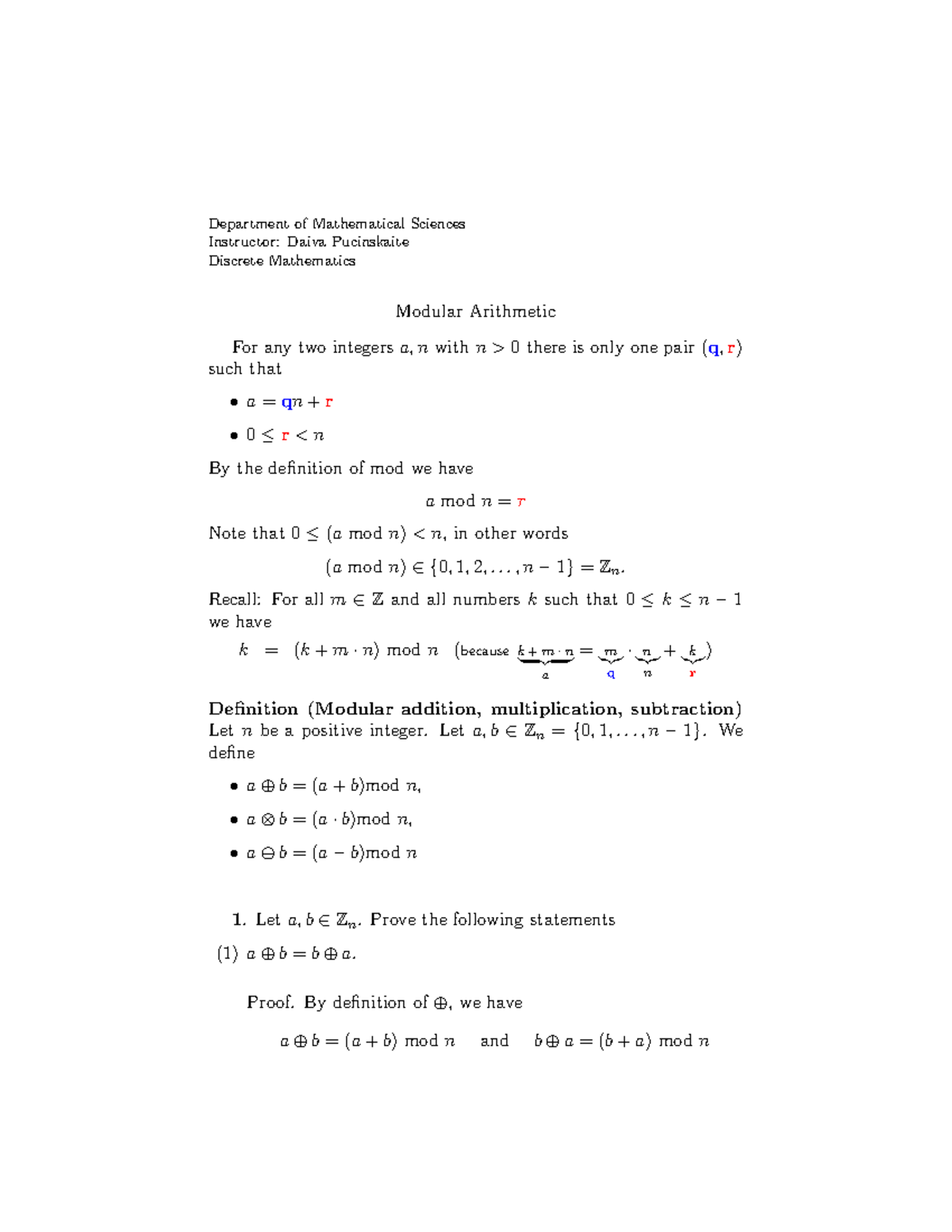 HW Solution Discrete Mathematics modular 2 - Department of Mathematical ...