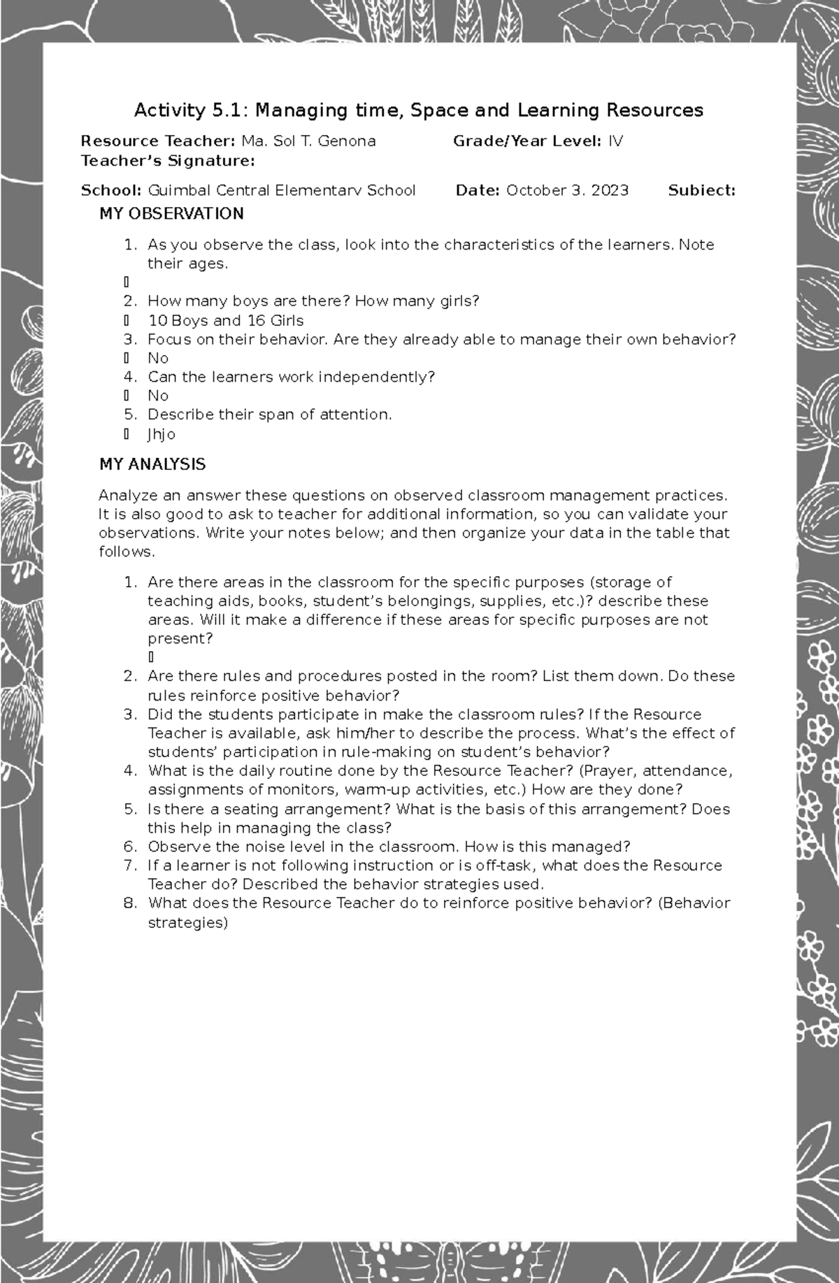 Episode 4 - To have knowledge and being used for learning outcomes ...