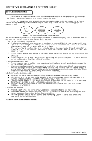 Chapter 1 - Overview of Entrepreneurship - LESSON 1. Introduction to ...