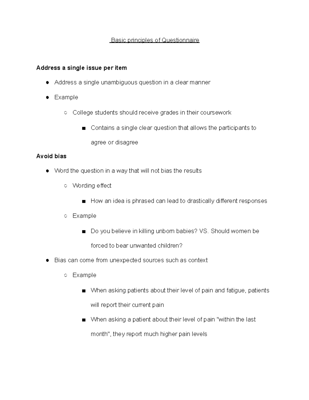 Experimental Psychology Survey Basic Principles Of Questionnaire experimental-psychology-survey-basic-principles-of-questionnaire