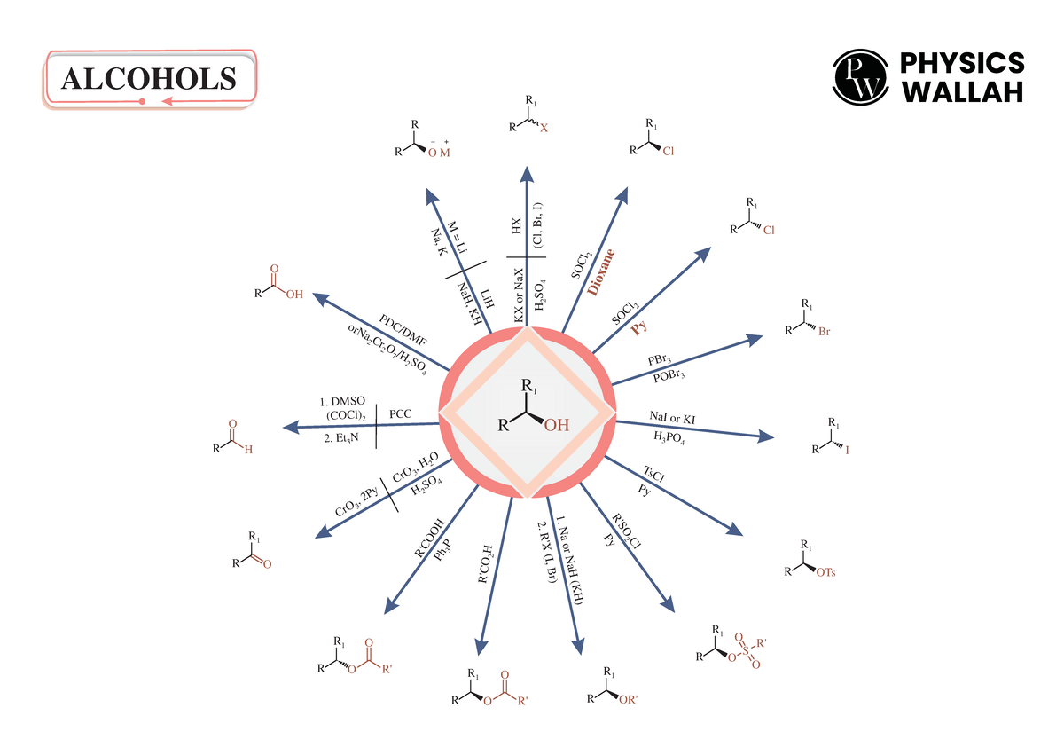Alcohol, Phenol and Ether Mind Map Lakshya NEET 2024 055214 - ####### R ####### R ####### R R R ...