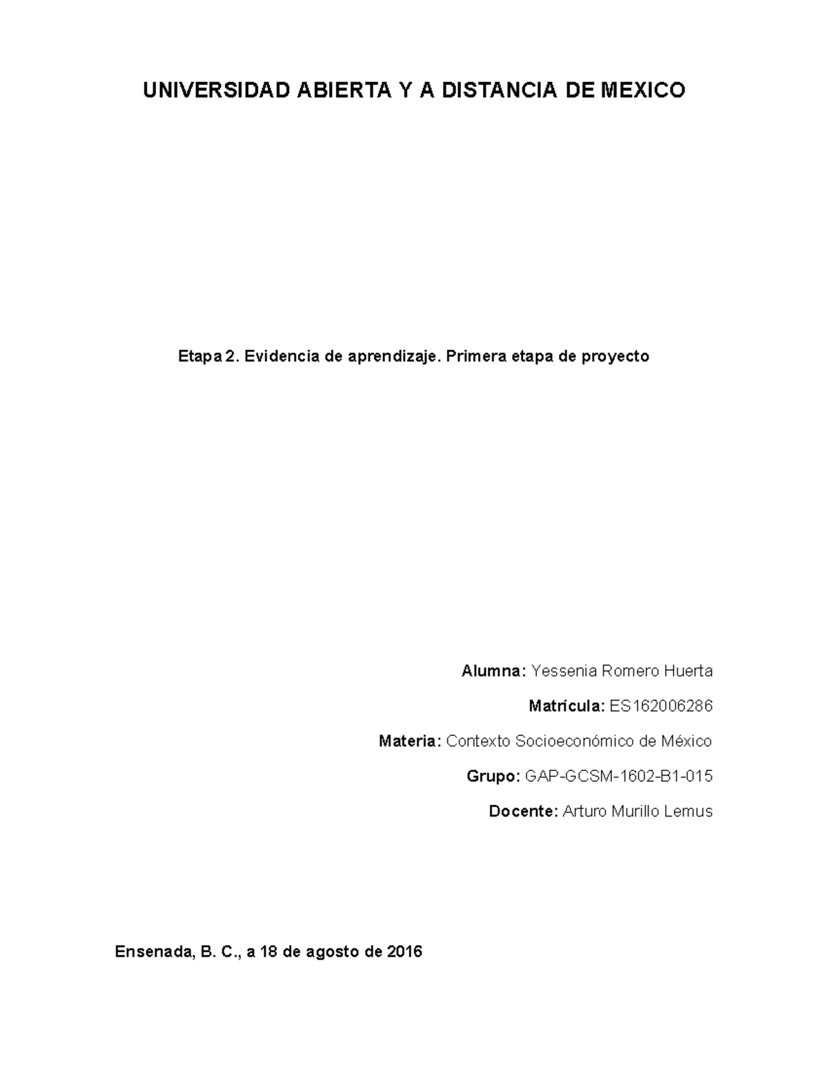 GCS E2 EA YERH - Apuntes - UNIVERSIDAD ABIERTA Y A DISTANCIA DE MEXICO ...