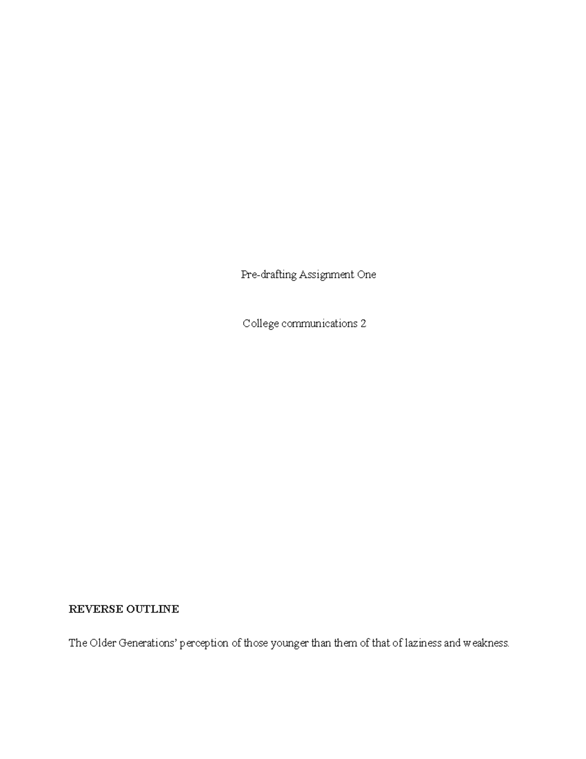 Pre-drafting Assignment - According to experts, those born between 1946 and 1980 are using rules ...