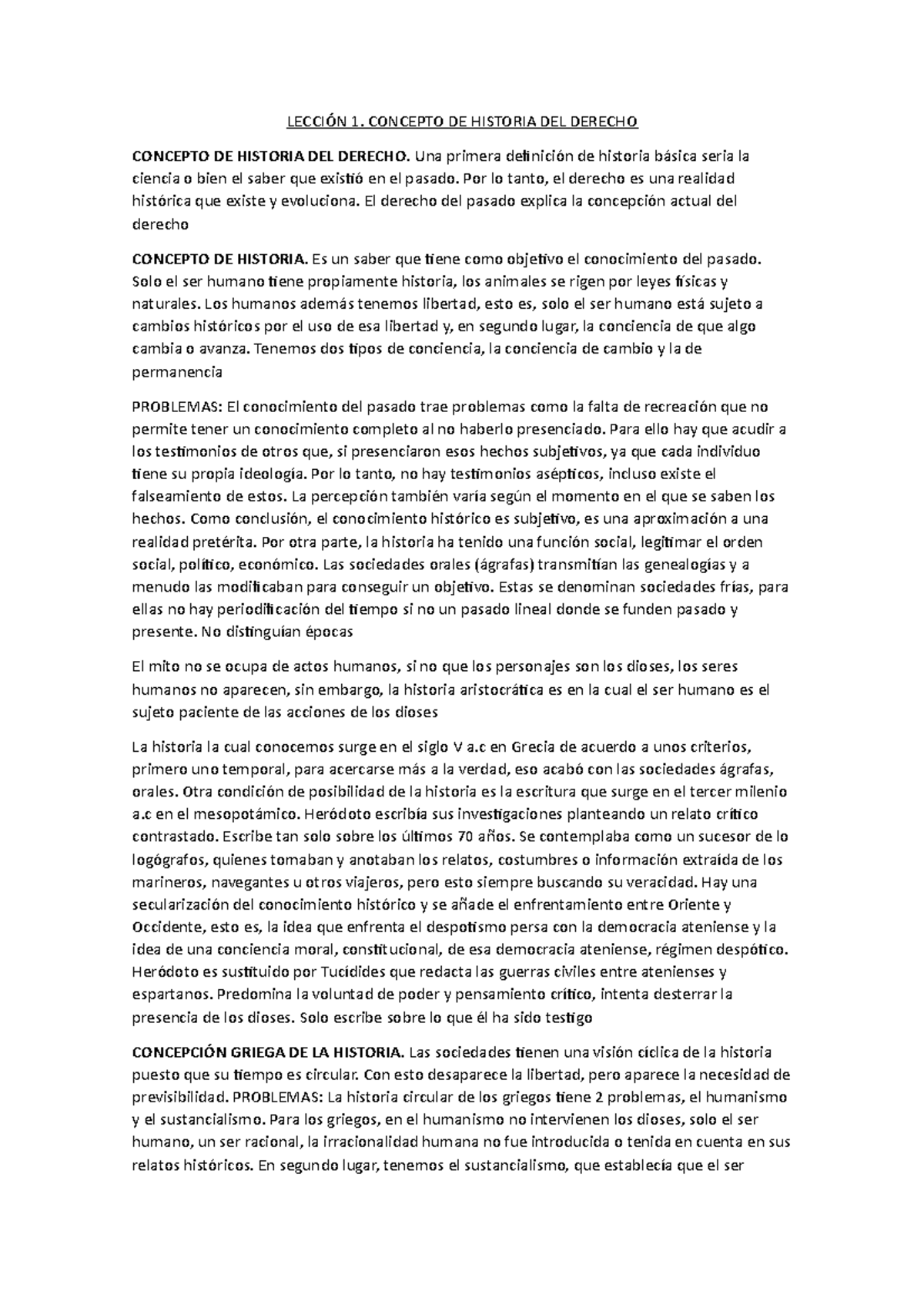temas de historia del derecho - LECCIÓN 1. CONCEPTO DE HISTORIA DEL ... temas de historia del derecho - LECCIÓN 1. CONCEPTO DE HISTORIA DEL ...