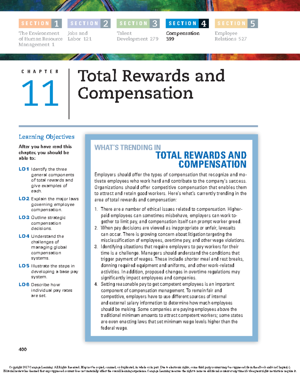 Lesson 9 - Total Rewards and Compensation - 400 S E C T I O N 1 S E C T ...