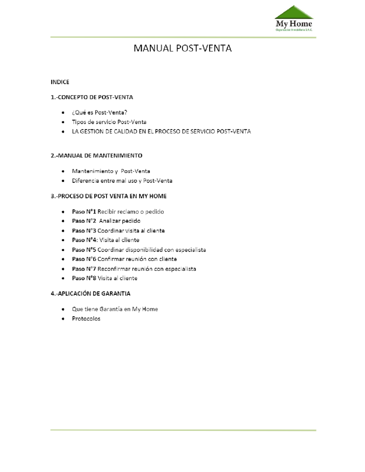 Manual POST- Venta Indice 1.- Concepto DE POST- Venta - PDF Descargar ...