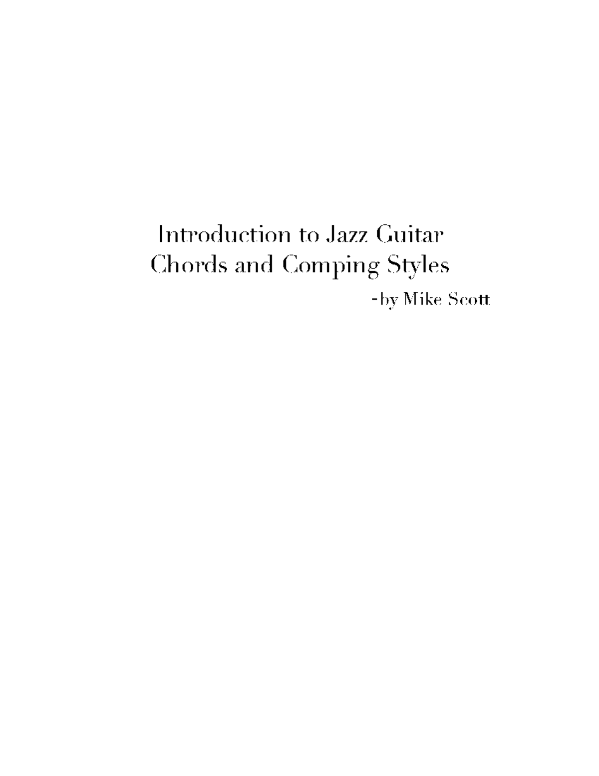 Chords - Jazz Guitar - Introduction to Jazz Guitar Chords and Comping ...