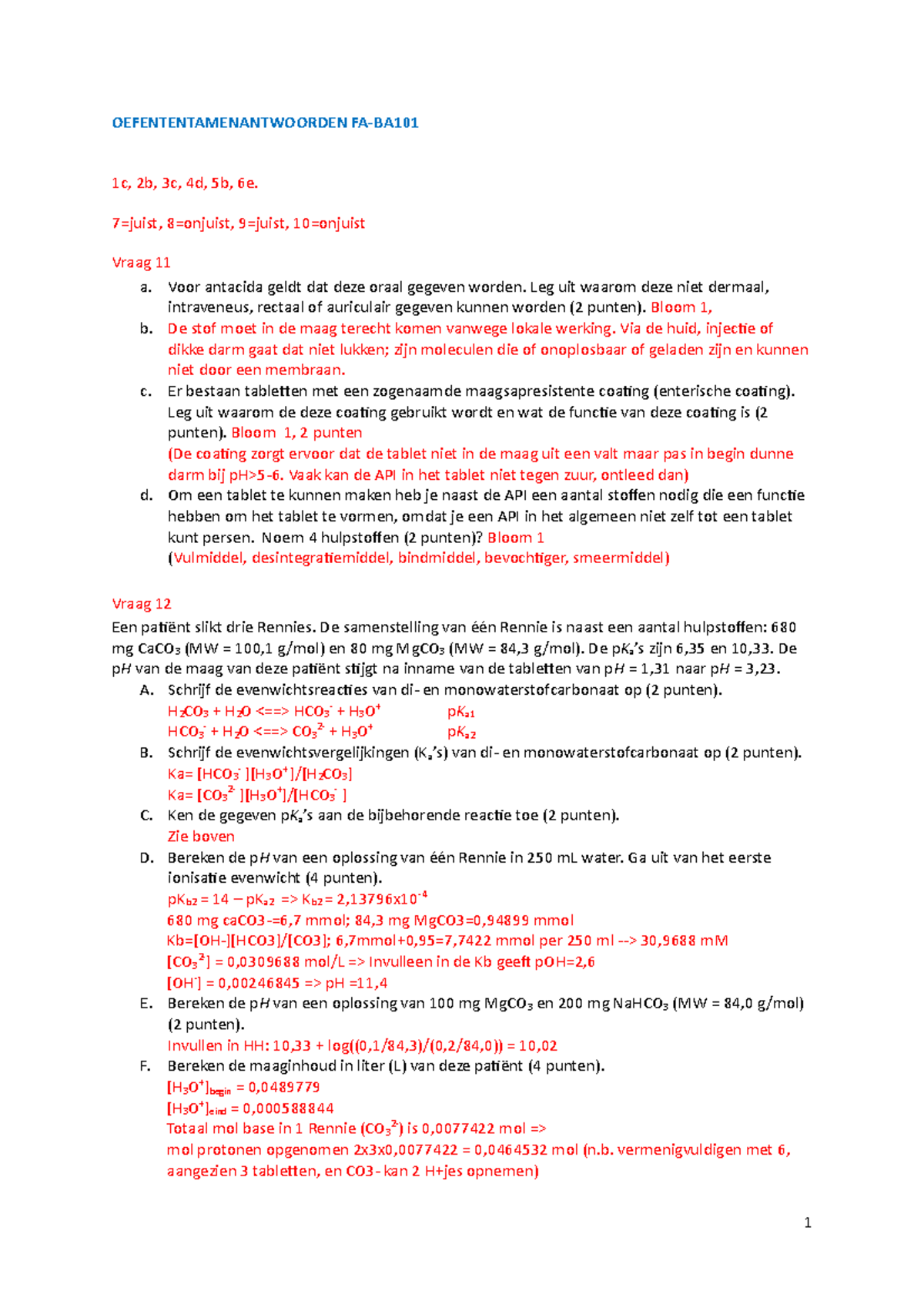 WC 6 - Oefententamen Antwoorden hbhbh. - Labour Law - Studocu