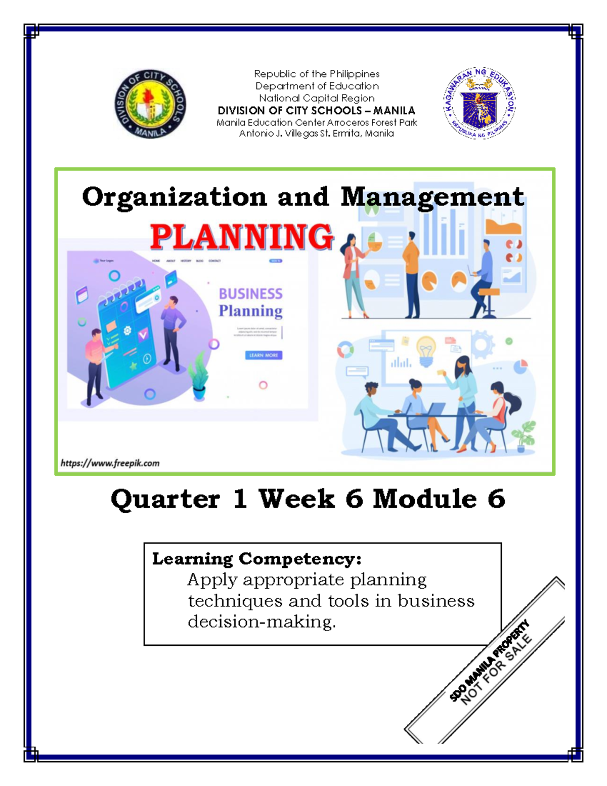 ABM 11 Organization AND Management Q1 W6 Mod6 - Studocu