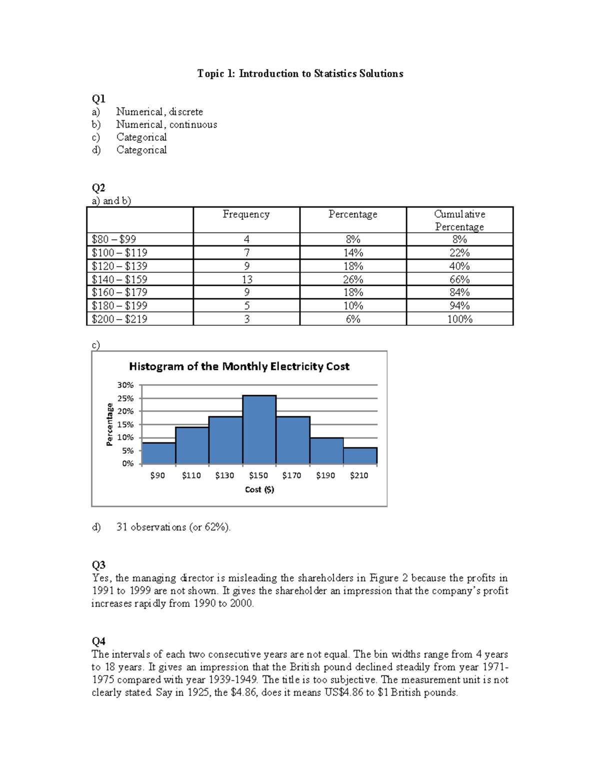 Topic 1 Solutions page 1 - Topic 1: Introduction to Statistics ...