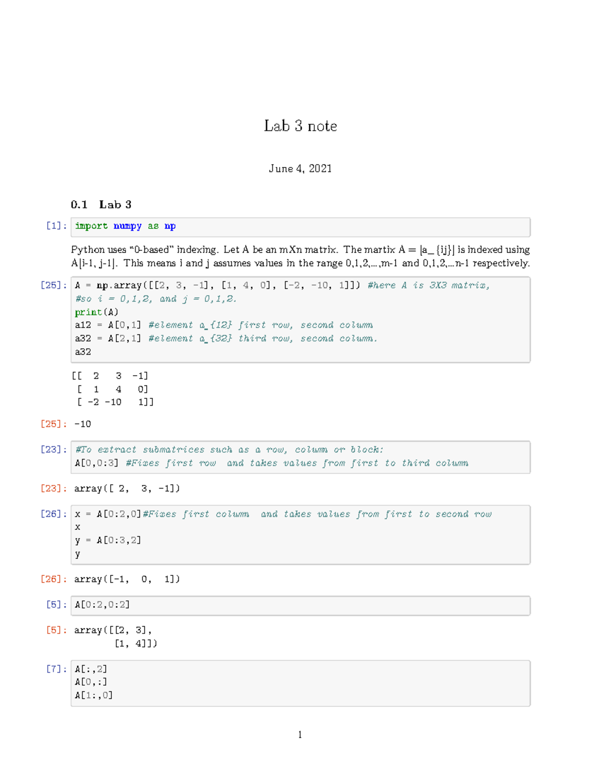 Lab3 note - some exam type questions - Lab 3 note June 4, 2021 0 Lab 3 ...