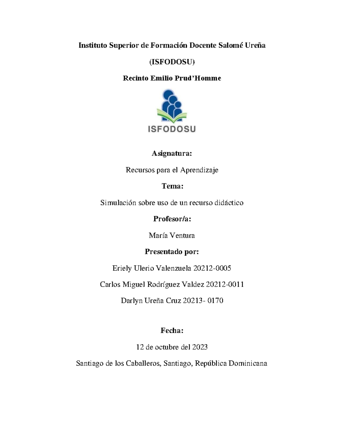 Maqueta - Kskwk - Instituto Superior de Formación Docente Salomé Ureña ...