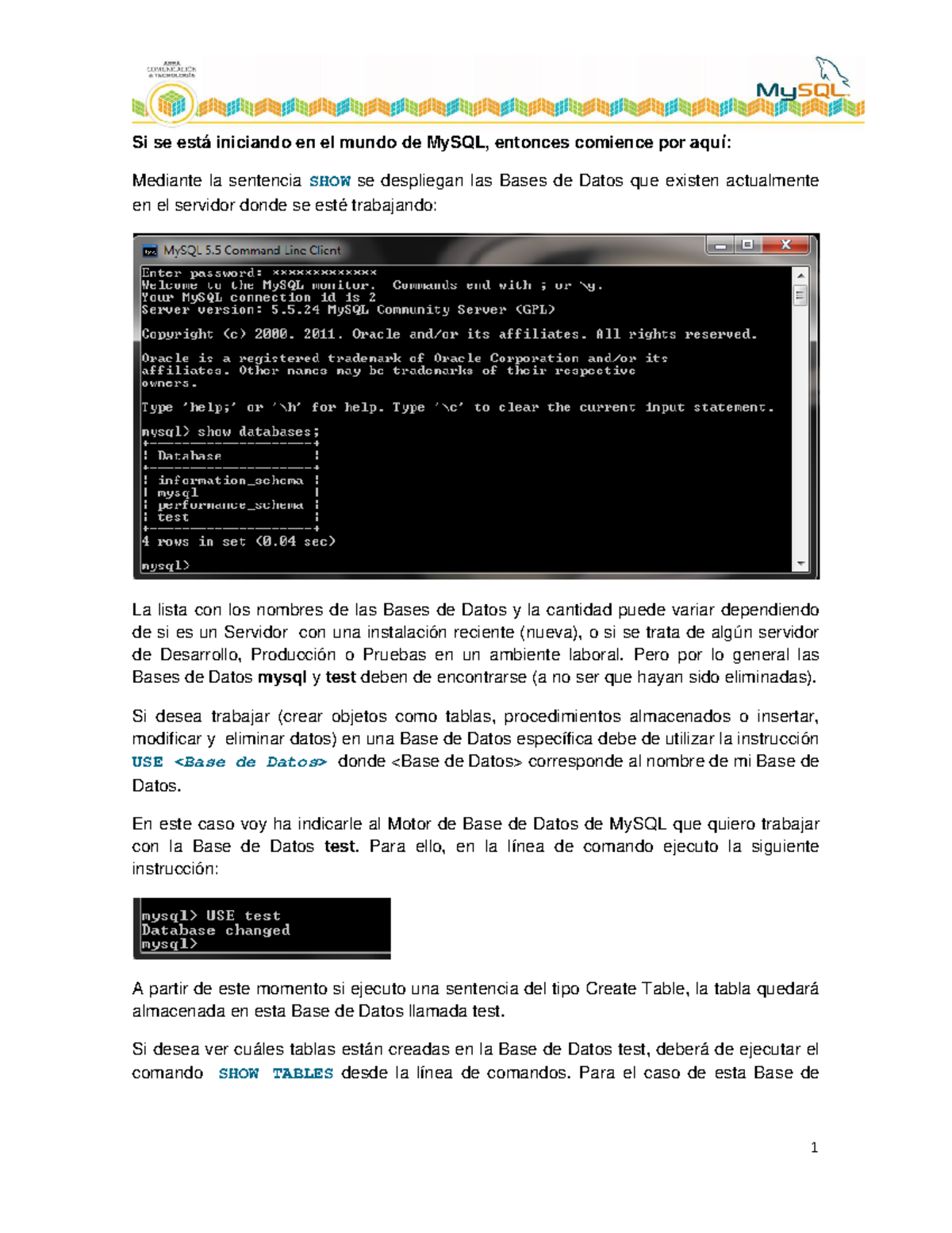 Inicio de Trabajos con My SQL - Si se está iniciando en el mundo de ...