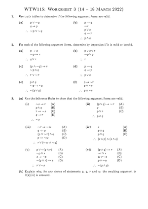 WTW115 Worksheet 10 (2021) - WTW 115 - UP - Studocu