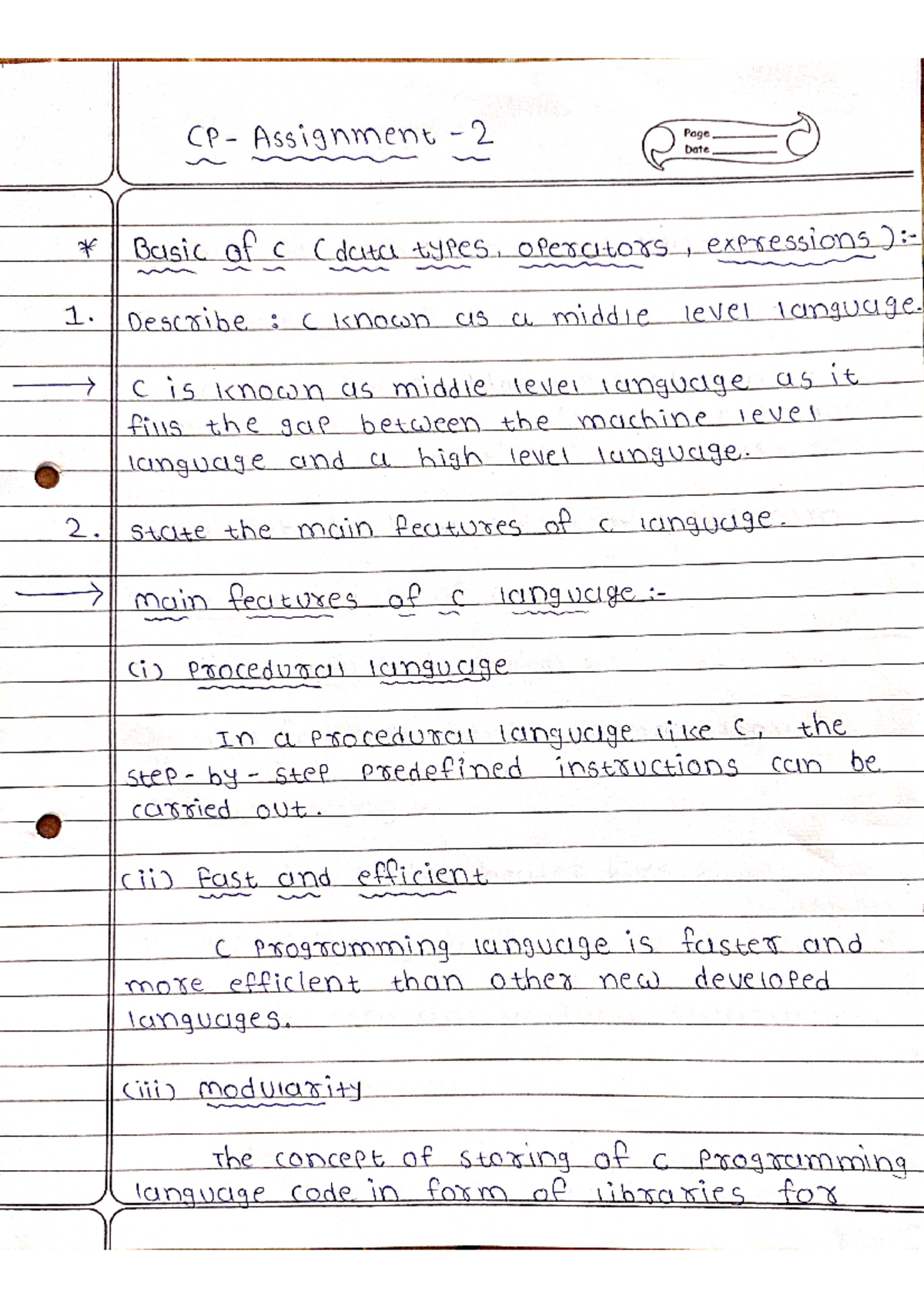2012 00114627 CP Assignment 2 - Computer Engineering - Studocu