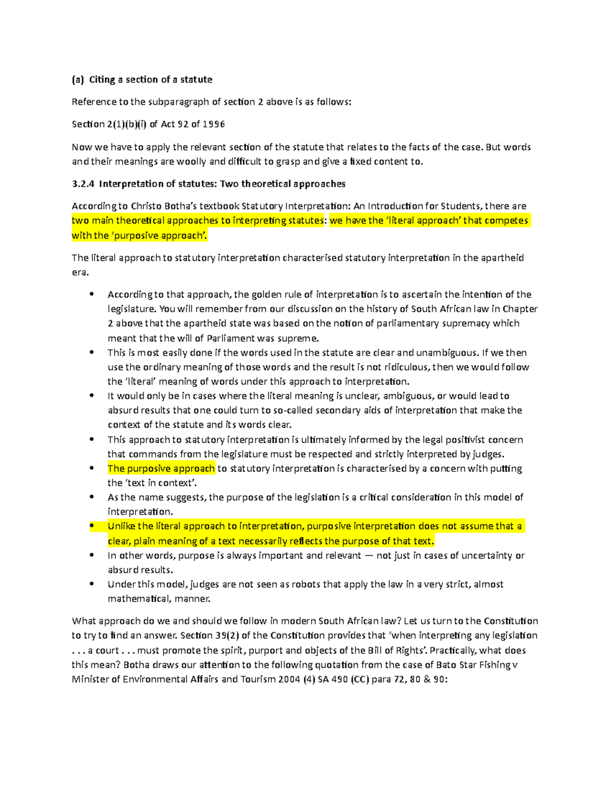 Document for company law students for assistance - (a) Citing a section ...
