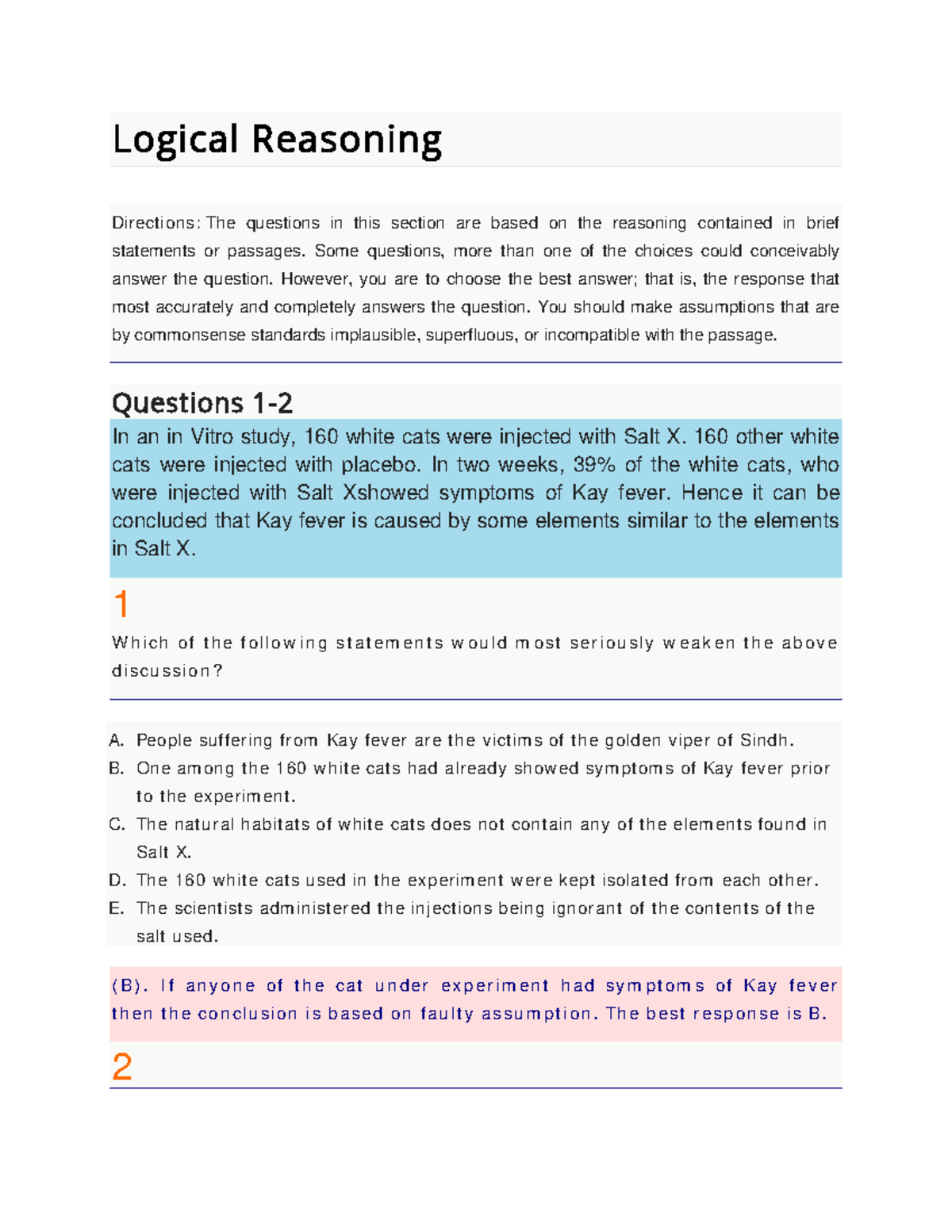 Logical Reasoning 06 - FOR GENERAL ANALYTIC PREPARATION - Logical ...