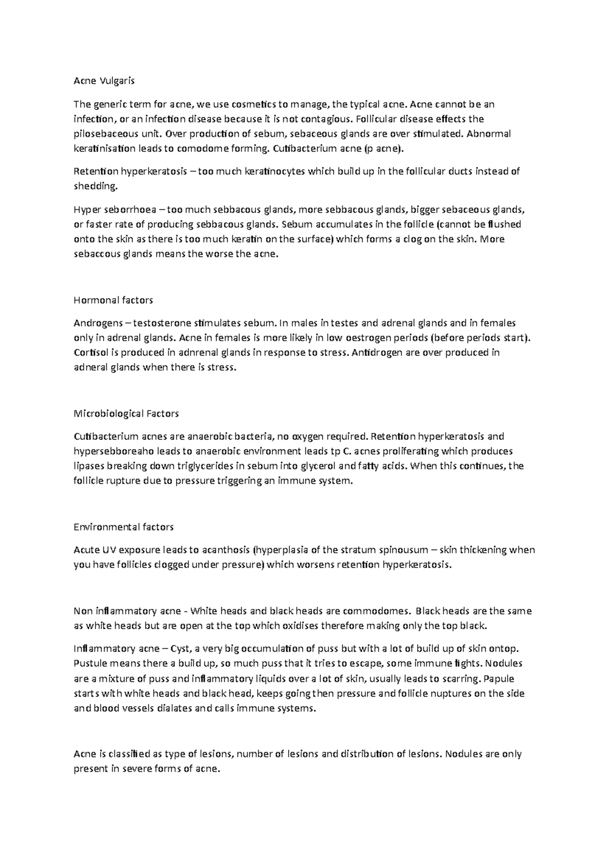 Acne Vulgaris - 06 - Acne Vulgaris The generic term for acne, we use ...
