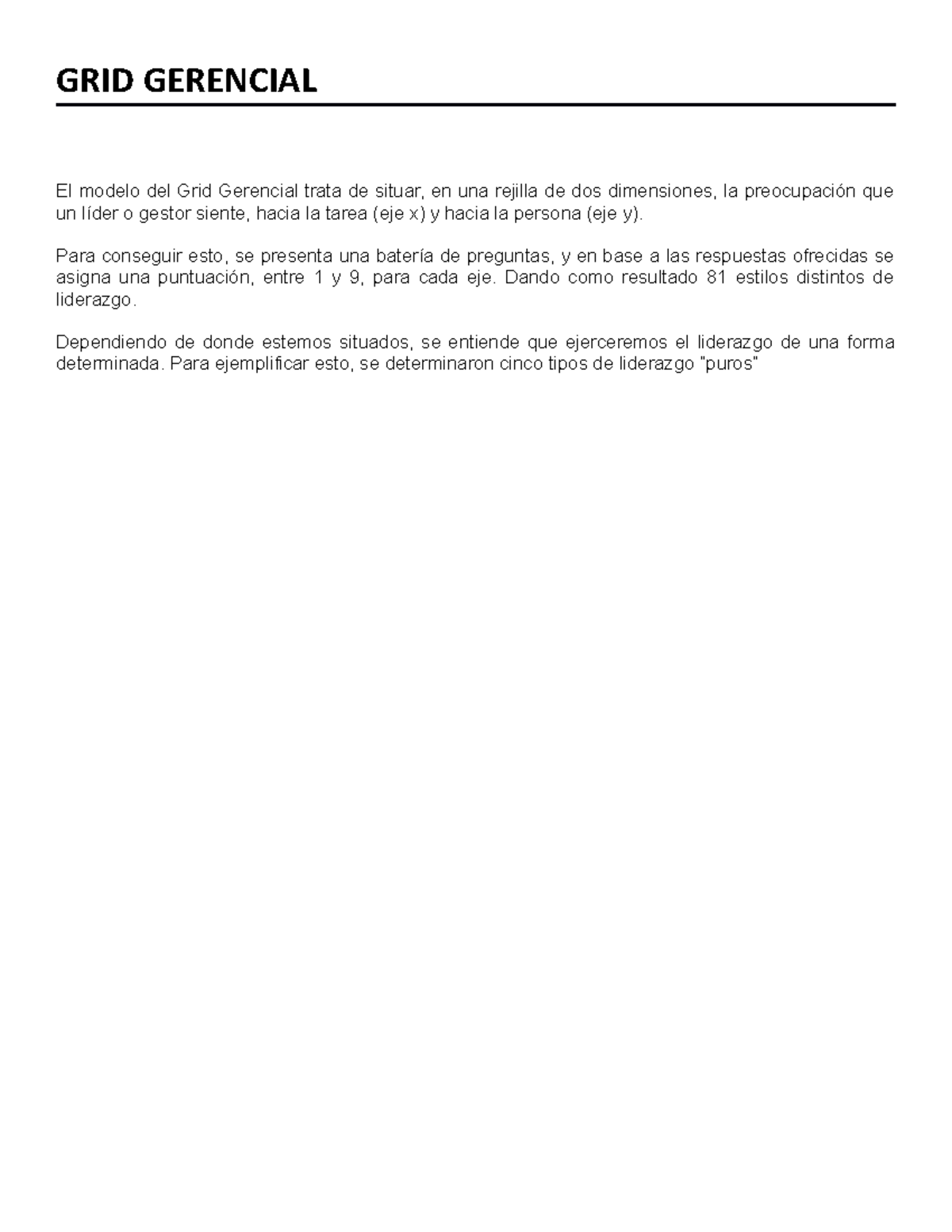 GRID Personal - hjhfg - GRID GERENCIAL El modelo del Grid Gerencial ...