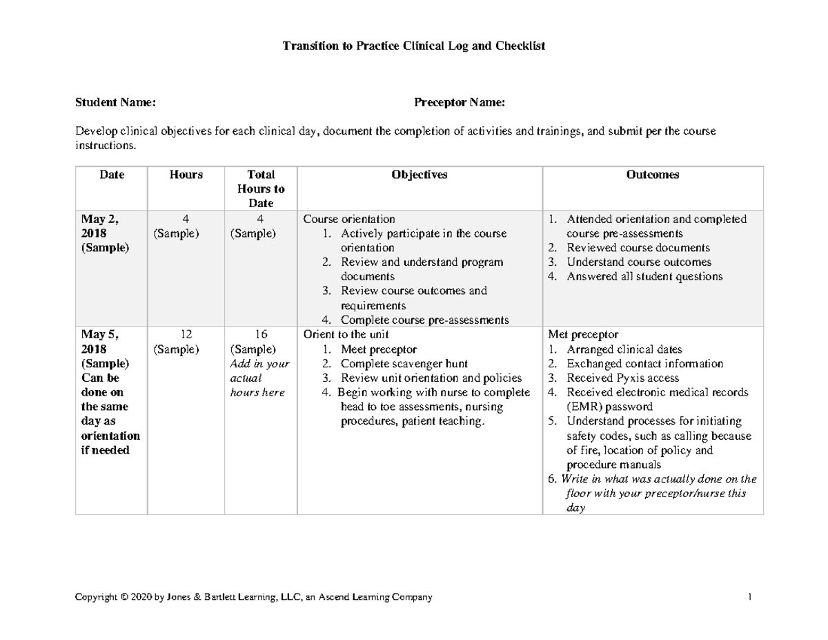 Clinical+Log+and+Checklist+with+revisions+for+LC - Student Name ...