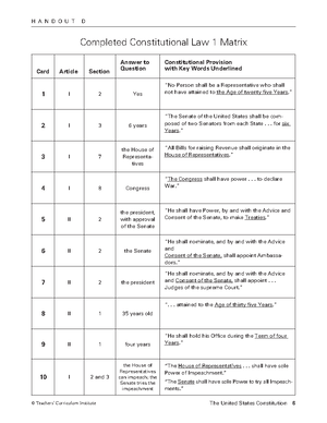 Pearlstein Con Law Outline - I. Table of Contents I. Table of - Studocu