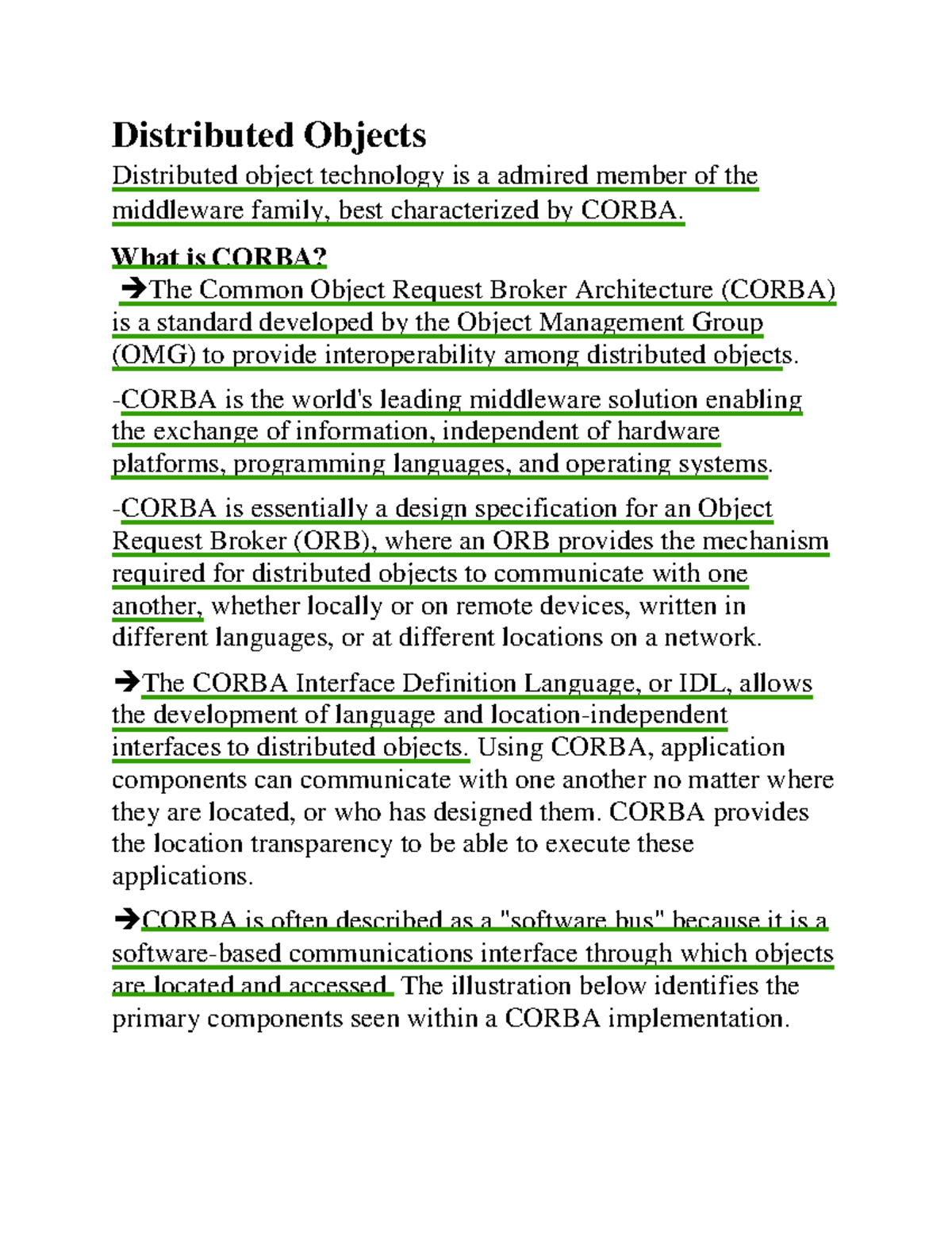 16 Corba Application Servers 1 Distributed Objects Distributed Object Technology Is A Admired