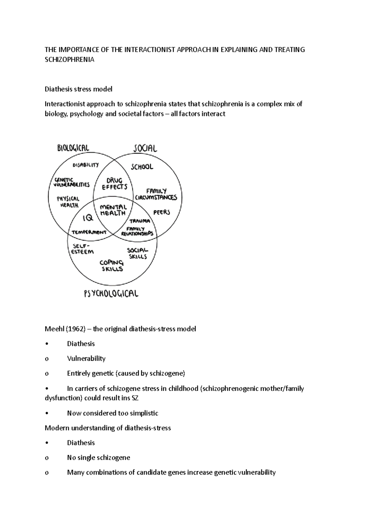 THE Importance OF THE Interactionist Approach IN Explaining AND ...