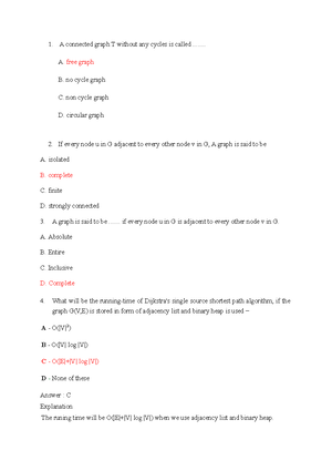 DSA Record - DSA elab answers - Question 1 Problem Description: Mr ...