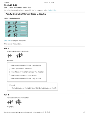 FINAL 07 2020, questions and answers - Module #8: Ch 14 Due: 11:59pm on ...