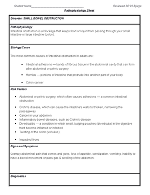 PATHO / Pathophysiology sheet- UTI - Student Name: A. Brooke Fralix ...