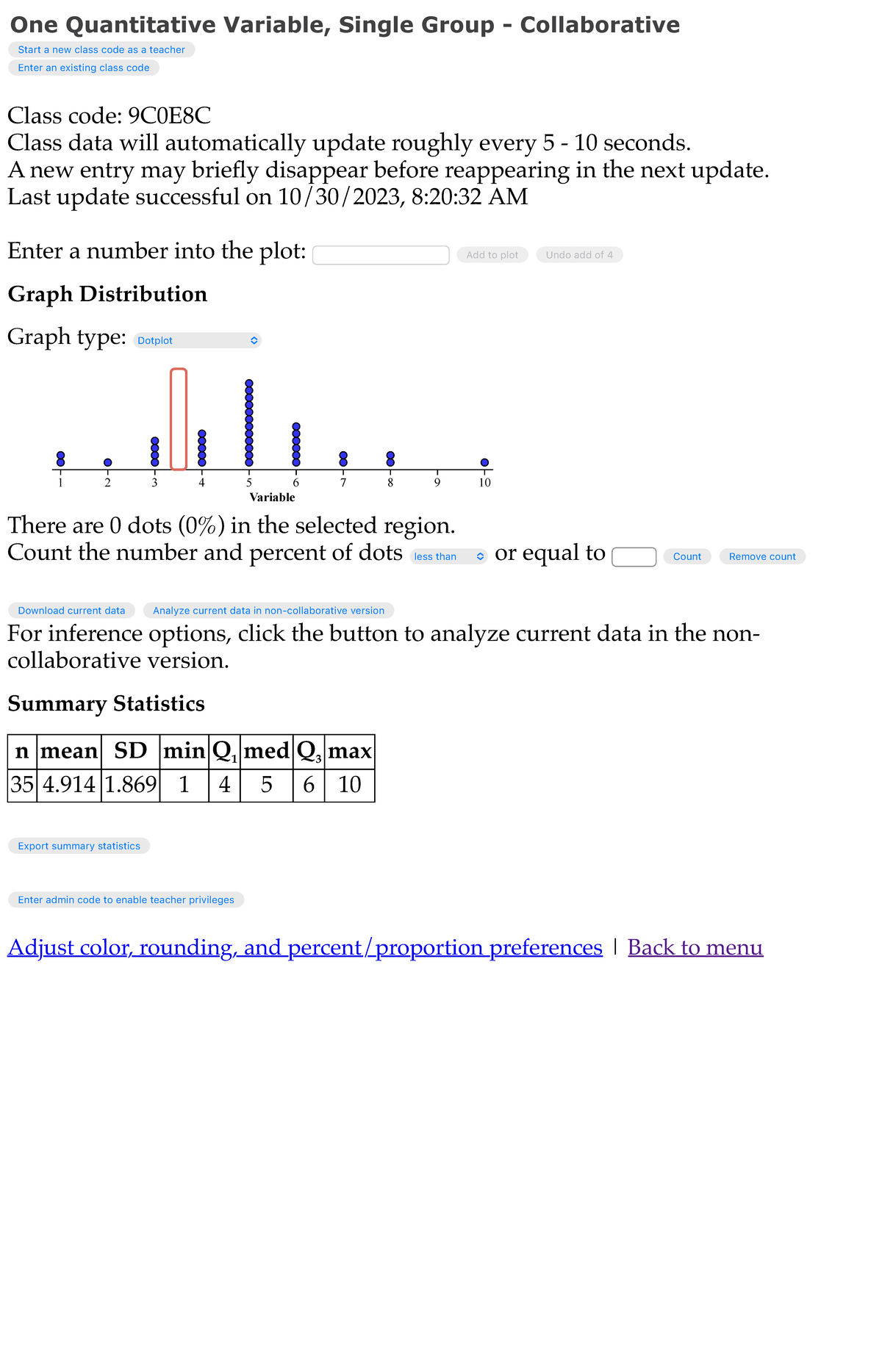 One Quantitative Variable, Single Group - Collaborative - A new entry ...